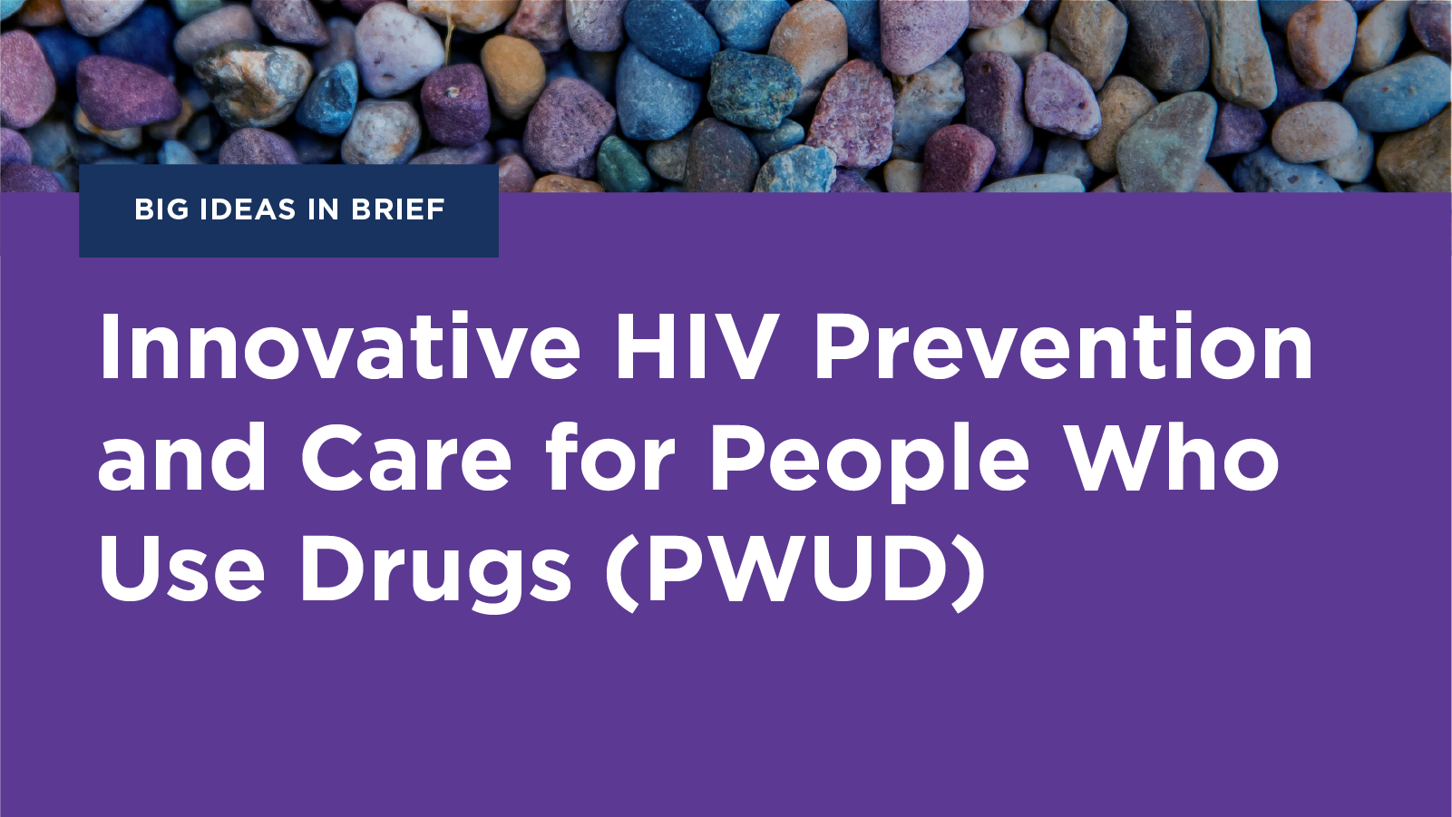 Big Ideas: Innovative HIV Prevention and Care for People Who Use Drugs ...